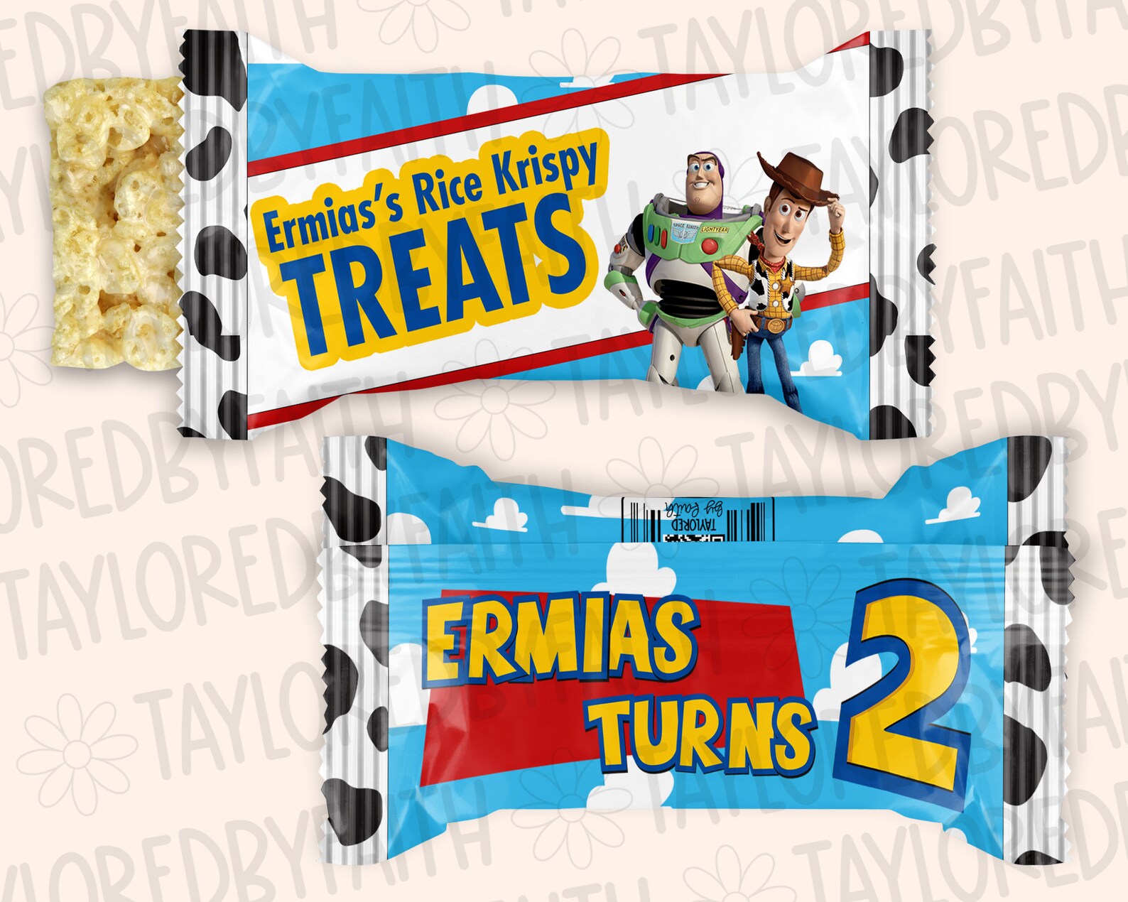 Rice Krispy Treat Wrapper, Rice Krispy Treat Template, Rice Krispy ...