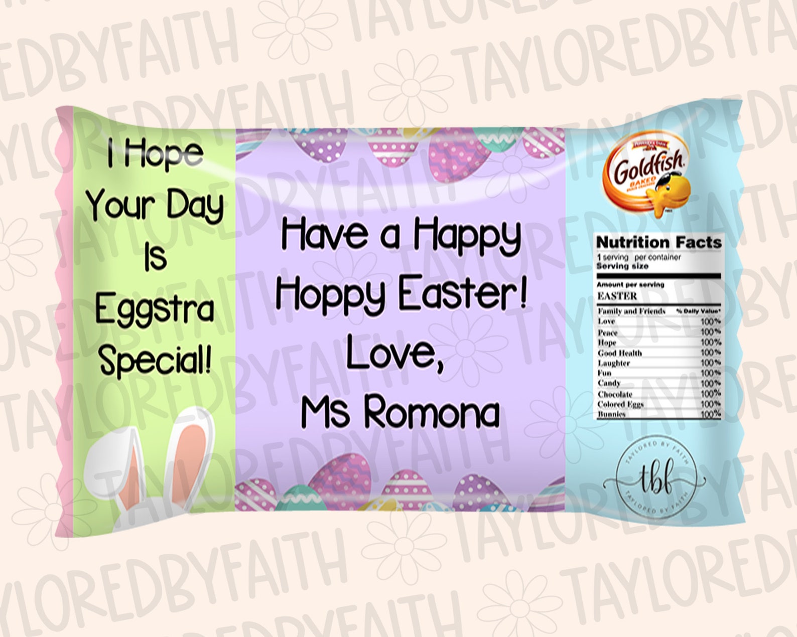 Goldfish Wrapper Template, Goldfish Party Favor, Goldfish Chip Bag ...