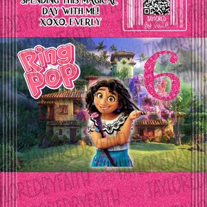 Ring Pop Wrapper, Ring Pop Template, Ring Pop Party Favor, Ring Pop ...