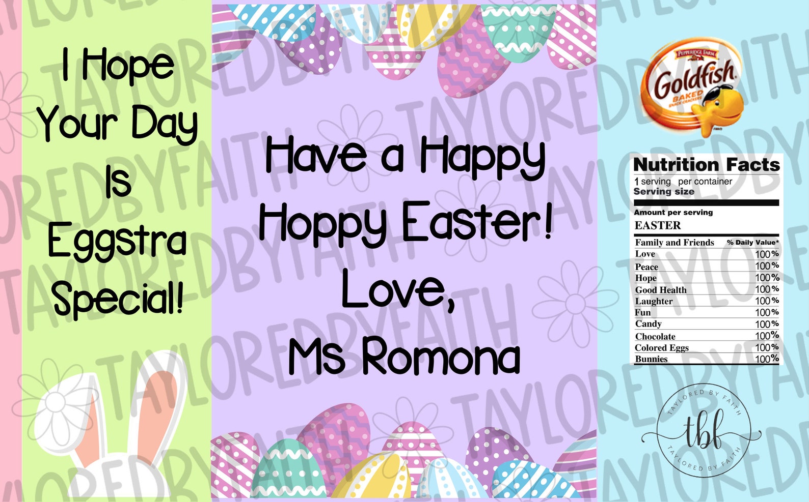 Goldfish Wrapper Template, Goldfish Party Favor, Goldfish Chip Bag ...