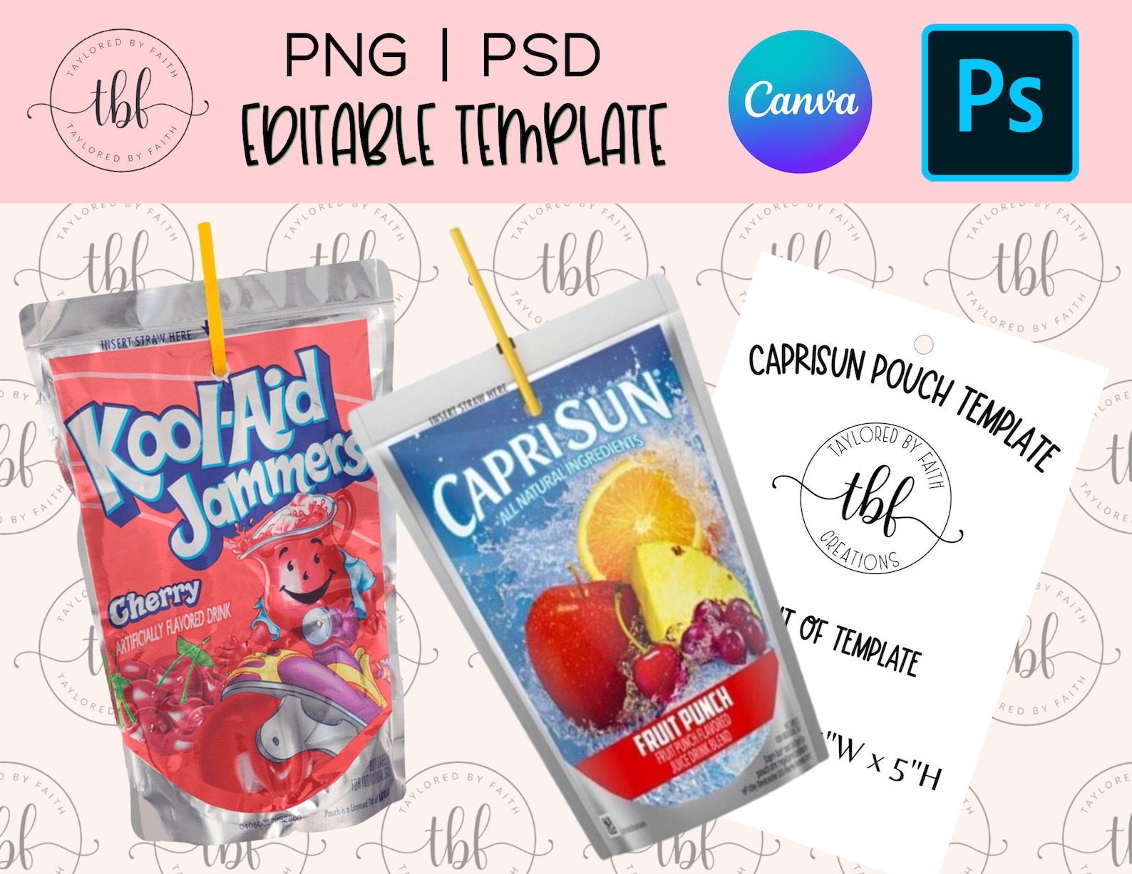 Caprisun Pouch Juice Template Caprisun Pouch Caprisun - Etsy