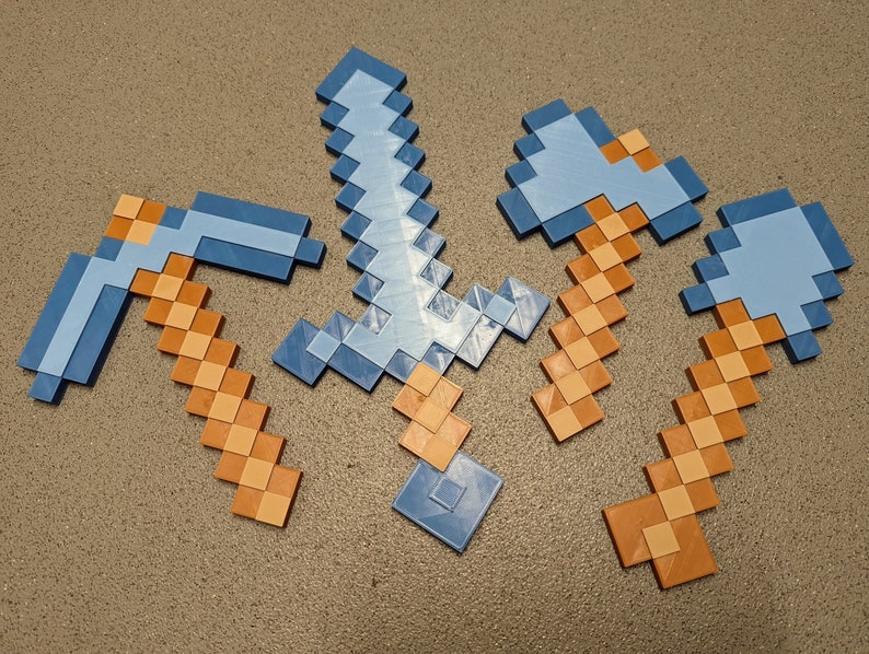 Minecraft Tool Selection Wall Décor - Etsy