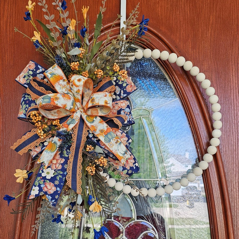 Wooden Bead Wreath - Etsy