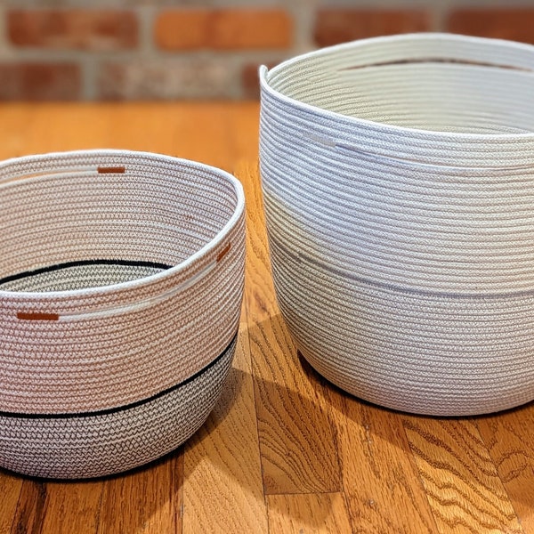 Handmade Rope Basket - Etsy