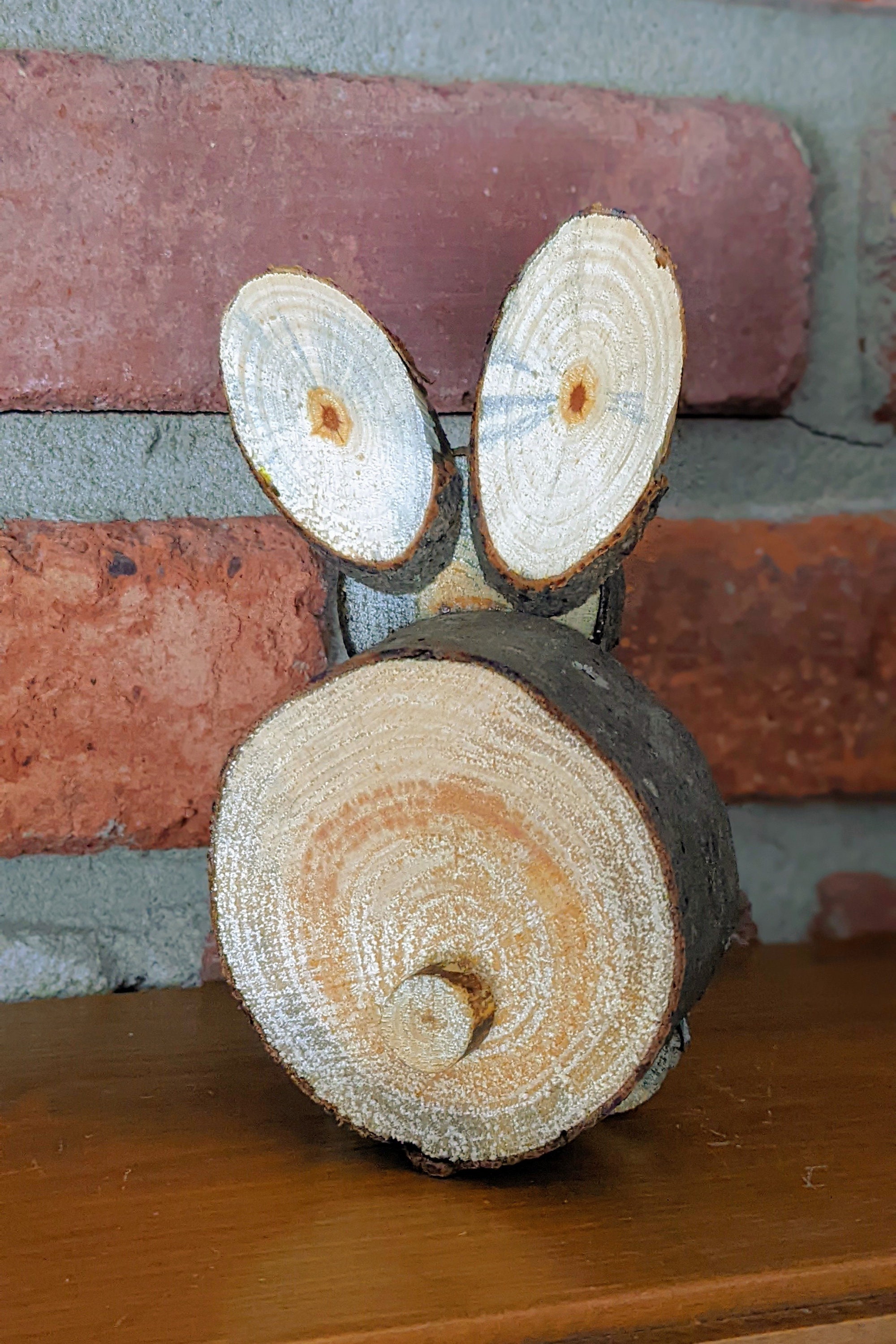 Wood Slice Bunny | Spring Decor - Etsy