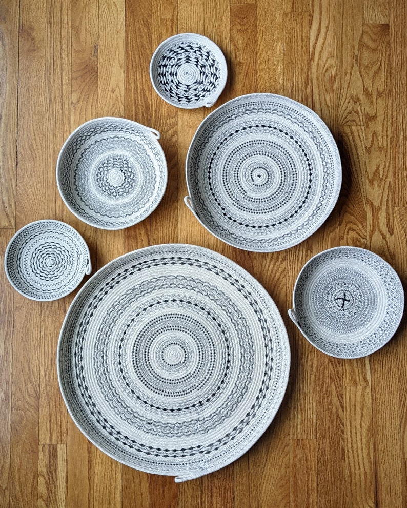 Handmade Rope Plates Wall Decor Tabletop Decor - Etsy UK