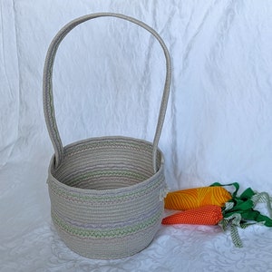 Rope Easter Basket | Spring Decor | Easter Gift | Easter Bunny - Etsy