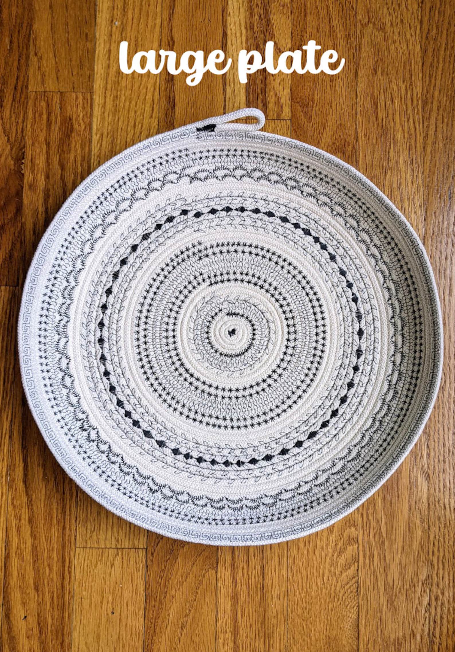 Handmade Rope Plates Wall Decor Tabletop Decor - Etsy UK