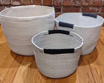 Handmade Rope Basket - Etsy