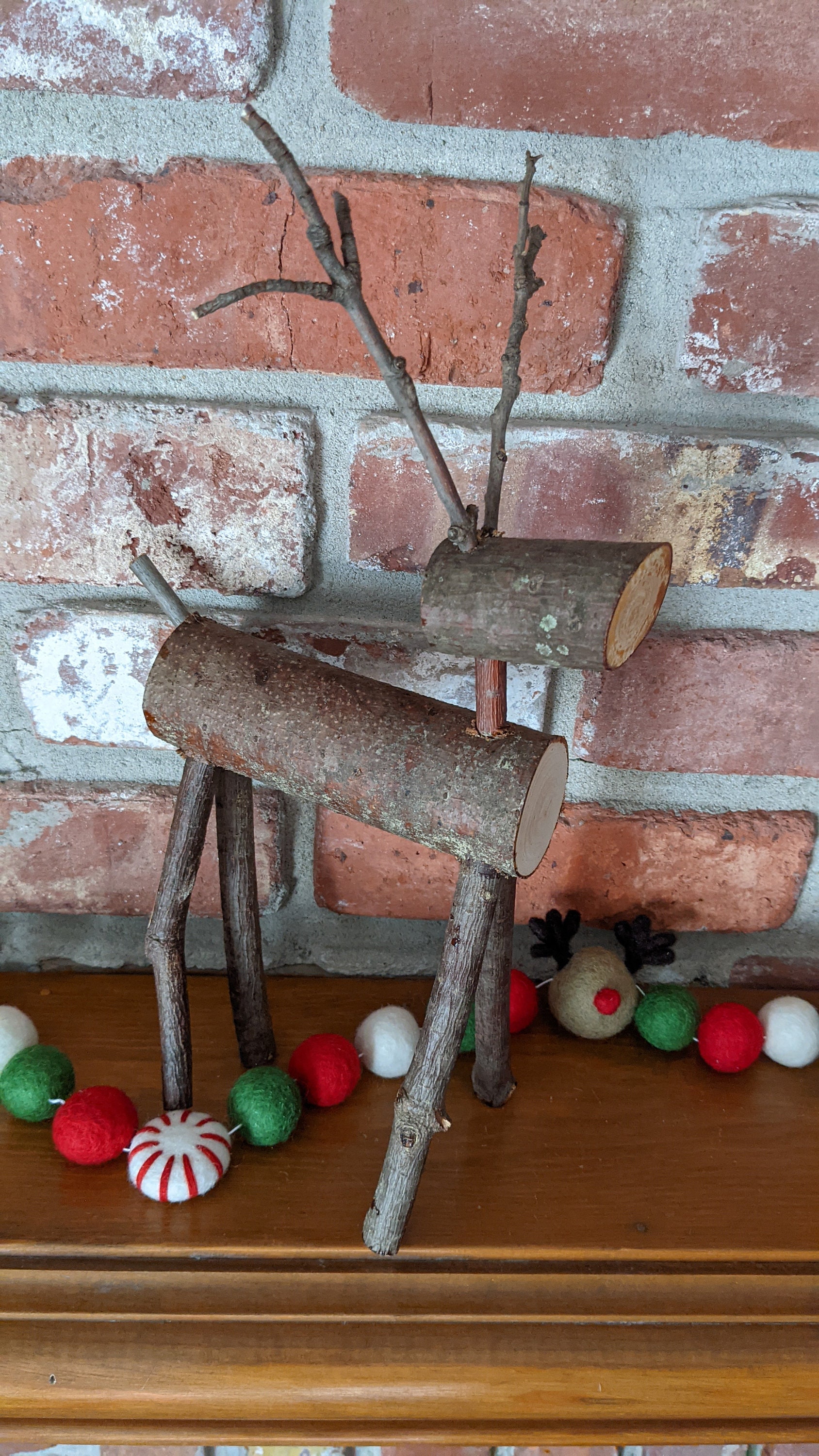 Wooden Reindeer Christmas Decor - Etsy
