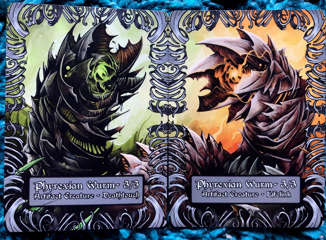 Wurm Tokens. Normal or Borderless Foil (set of 2) - Etsy