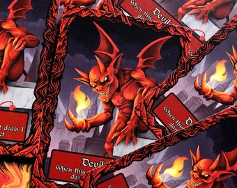 MTG Bestiary: Devil Token - Etsy