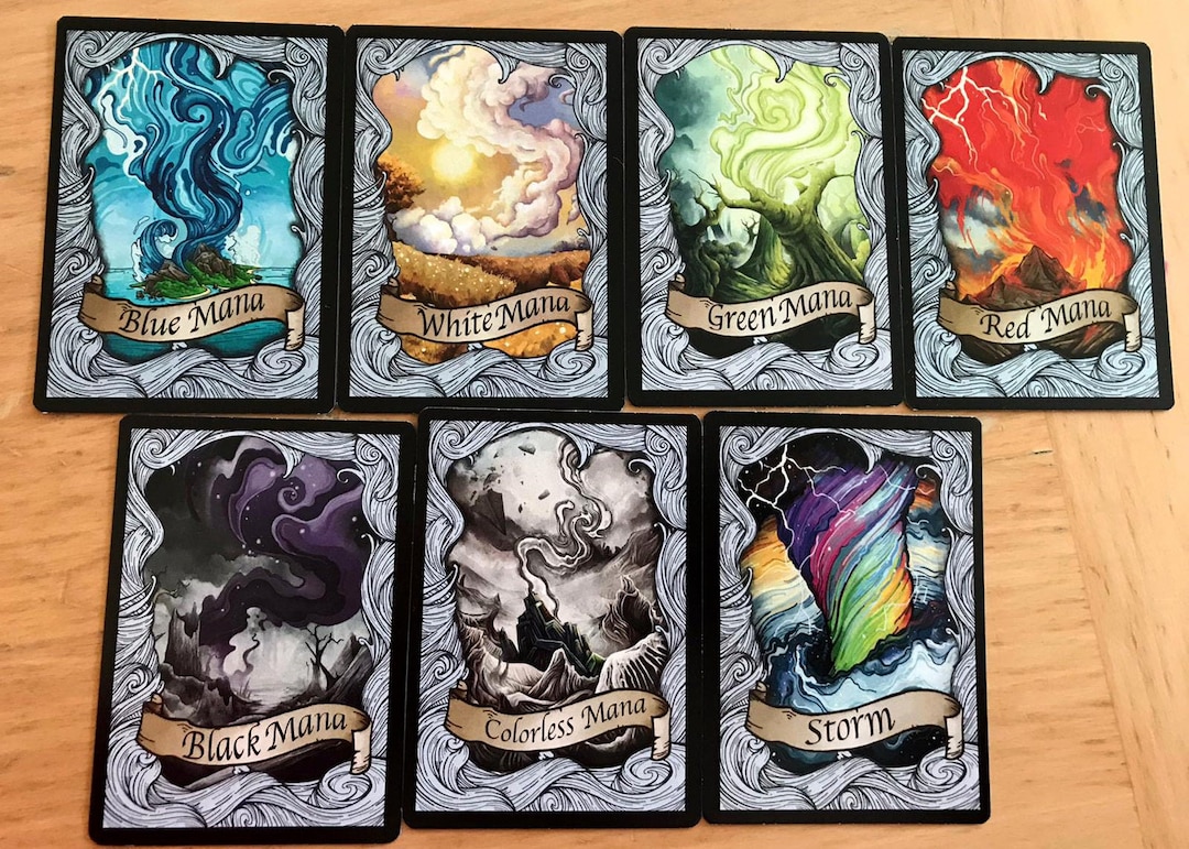 Mana Counters set of 6 Tokens, Normal or Foil - Etsy UK