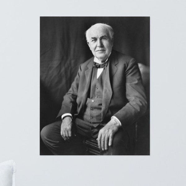 Thomas Edison Poster - Etsy