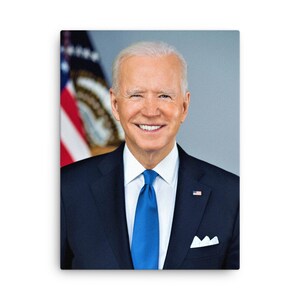 Joe Biden Official Portrait Canvas Print - Canvas Wall Art - Etsy