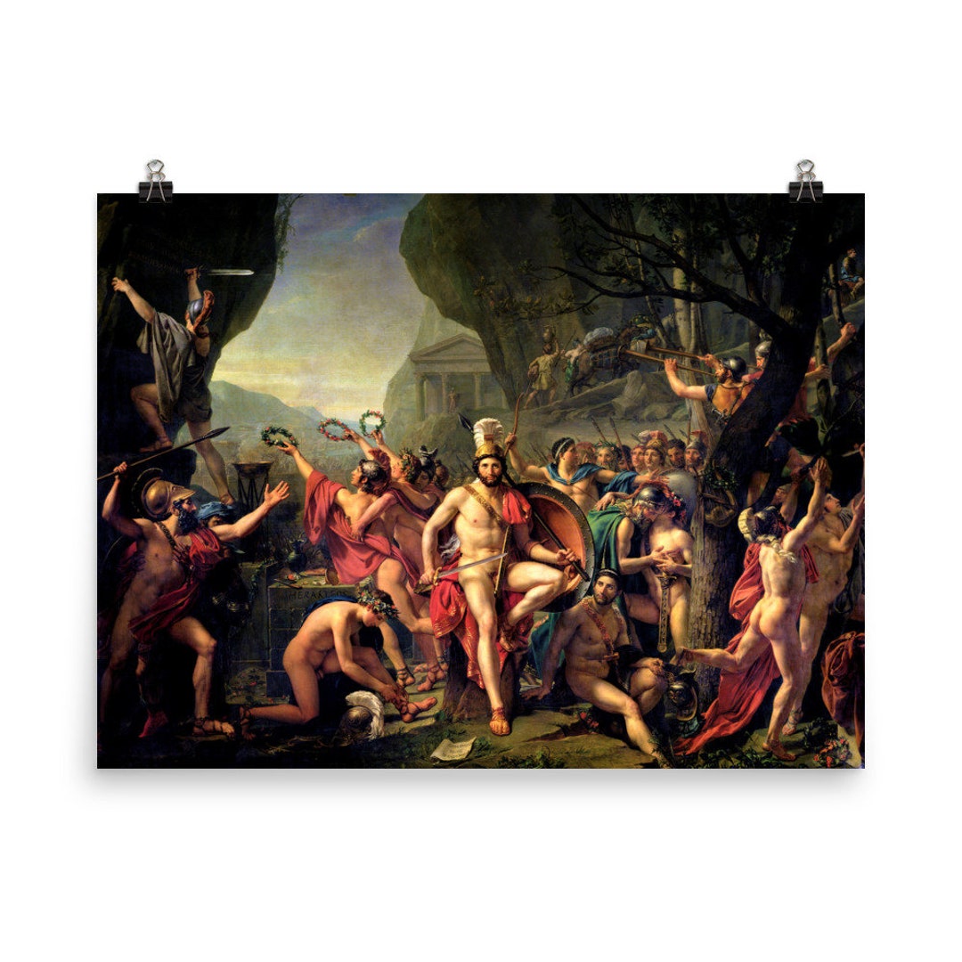 Leonidas at Thermopylae Poster Print - Etsy