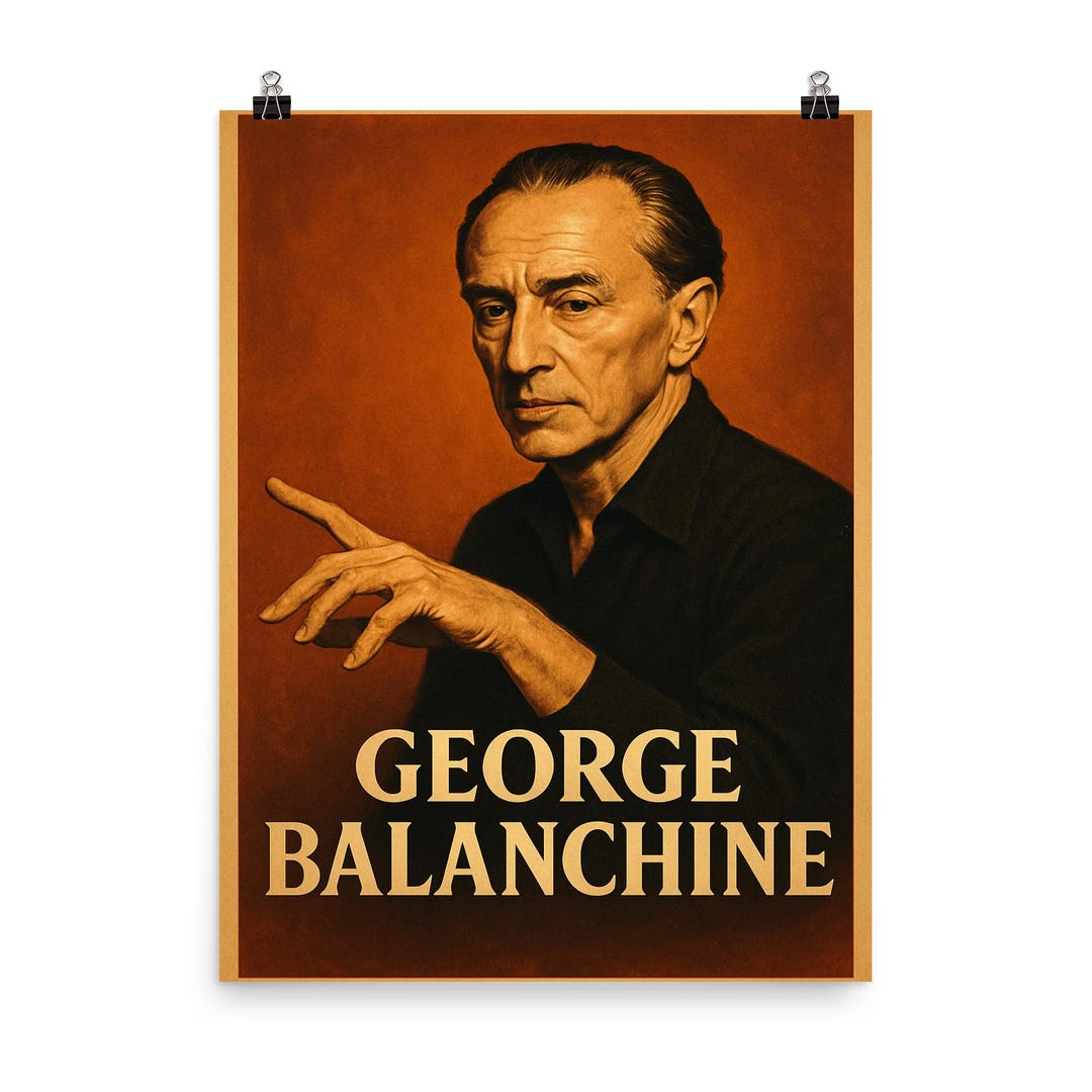 George Balanchine Dance Legend Wall Art | Premium Vintage-inspired ...