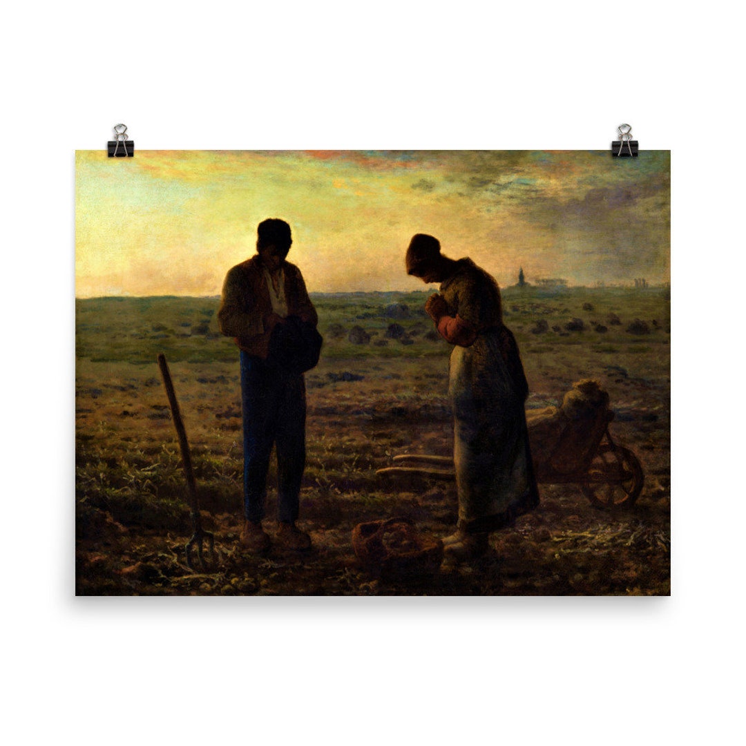 The Angelus by Jean-francois Millet Poster Print - Etsy