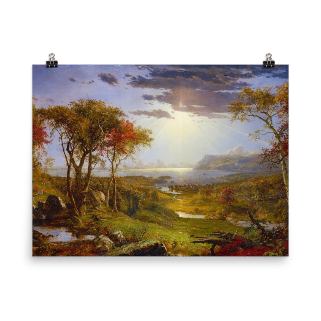 Autumn - on the Hudson River by Jasper Francis Cropsey Poster Print - Etsy