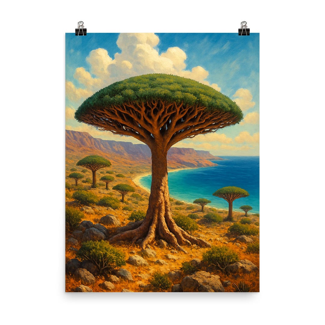 Socotra Yemen Poster Print - Stunning Wall Art of Unique Dragon Blood ...
