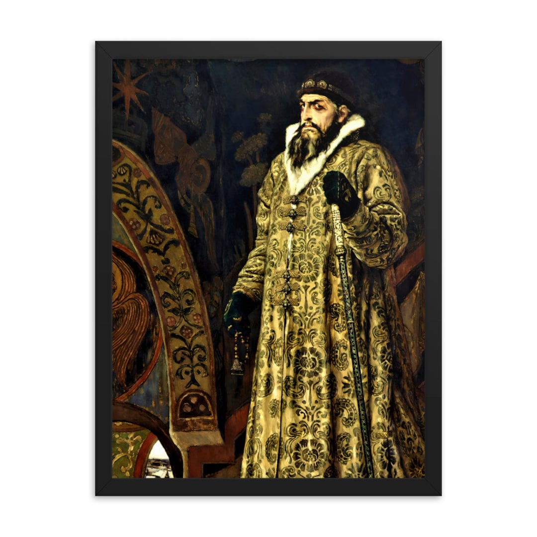 Portrait of Ivan IV ivan the Terrible by Viktor Vasnetsov Framed Print ...