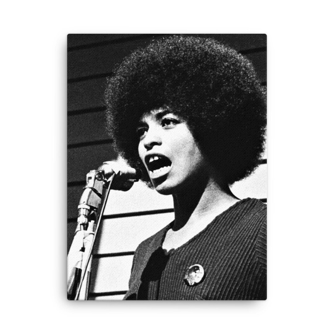 Angela Davis Canvas Print - Canvas Wall Art - Etsy