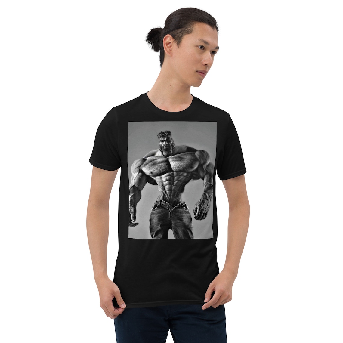 Gigachad Meme Funny Giga Chad Photoshop T-shirt - Etsy UK