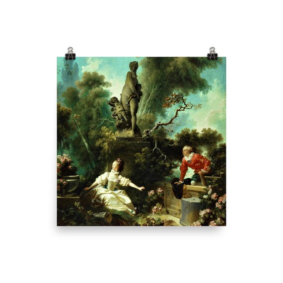 Jean Honore Fragonard The Meeting The Progress Of Love: The Pursuit
