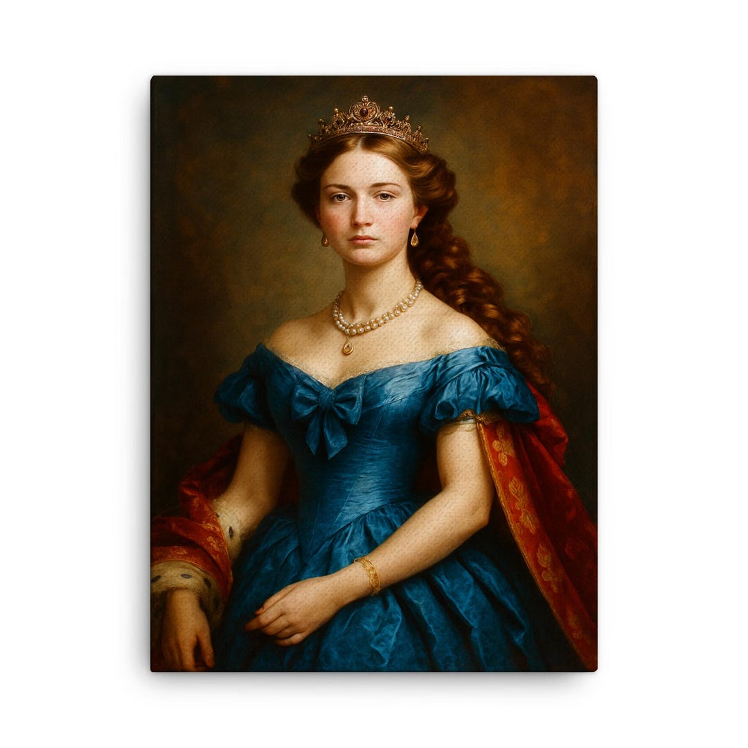Princess Wilhelmina of Hesse Kassel Canvas Print – Elegant Historical ...