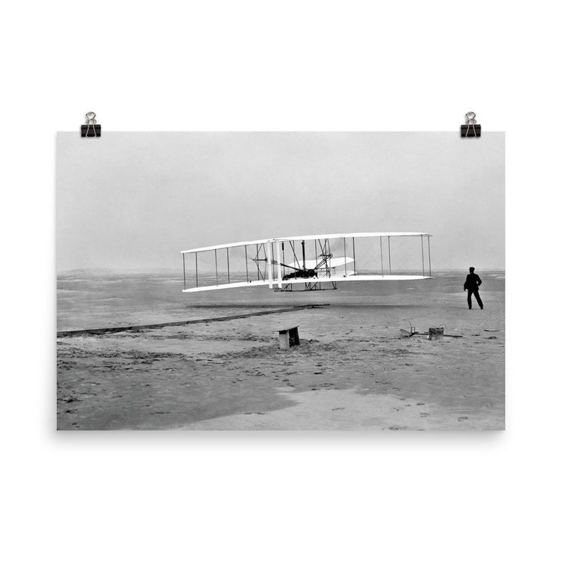 Wright Brothers First Flight Poster Print - Etsy