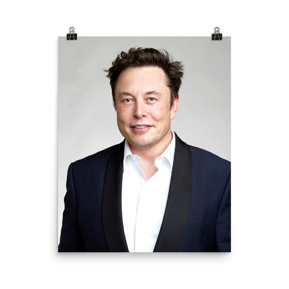 Elon Musk Poster | Etsy