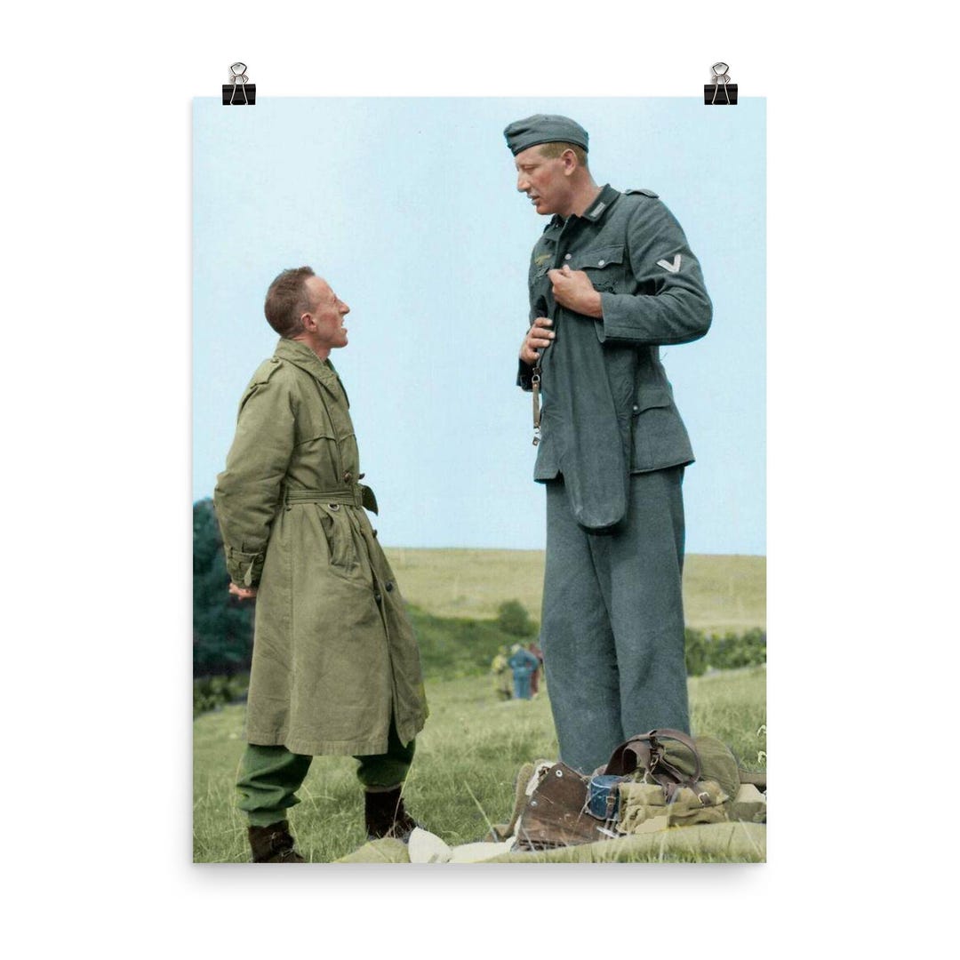 Historic 1944 WWII Poster: Tallest German POW Jakob Nacken & Canadian ...