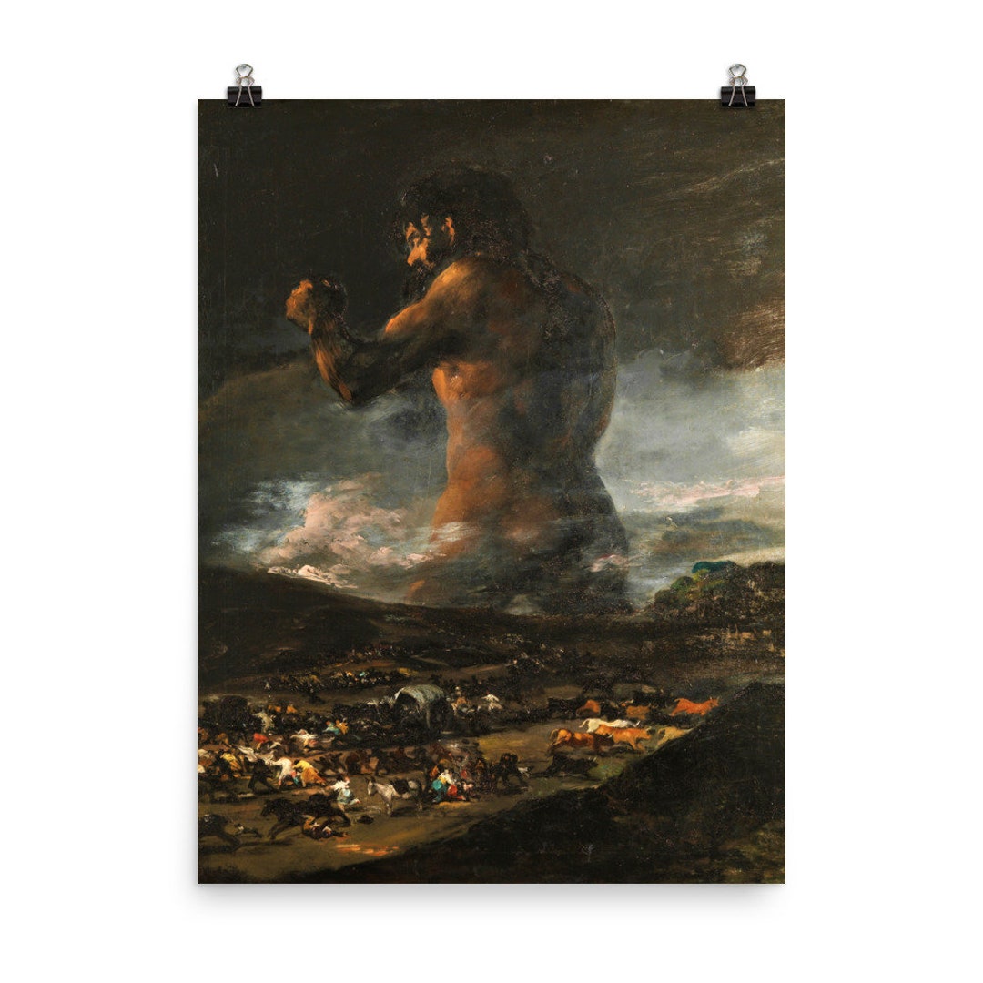 El Coloso de Francisco Goya Poster Print - Etsy México