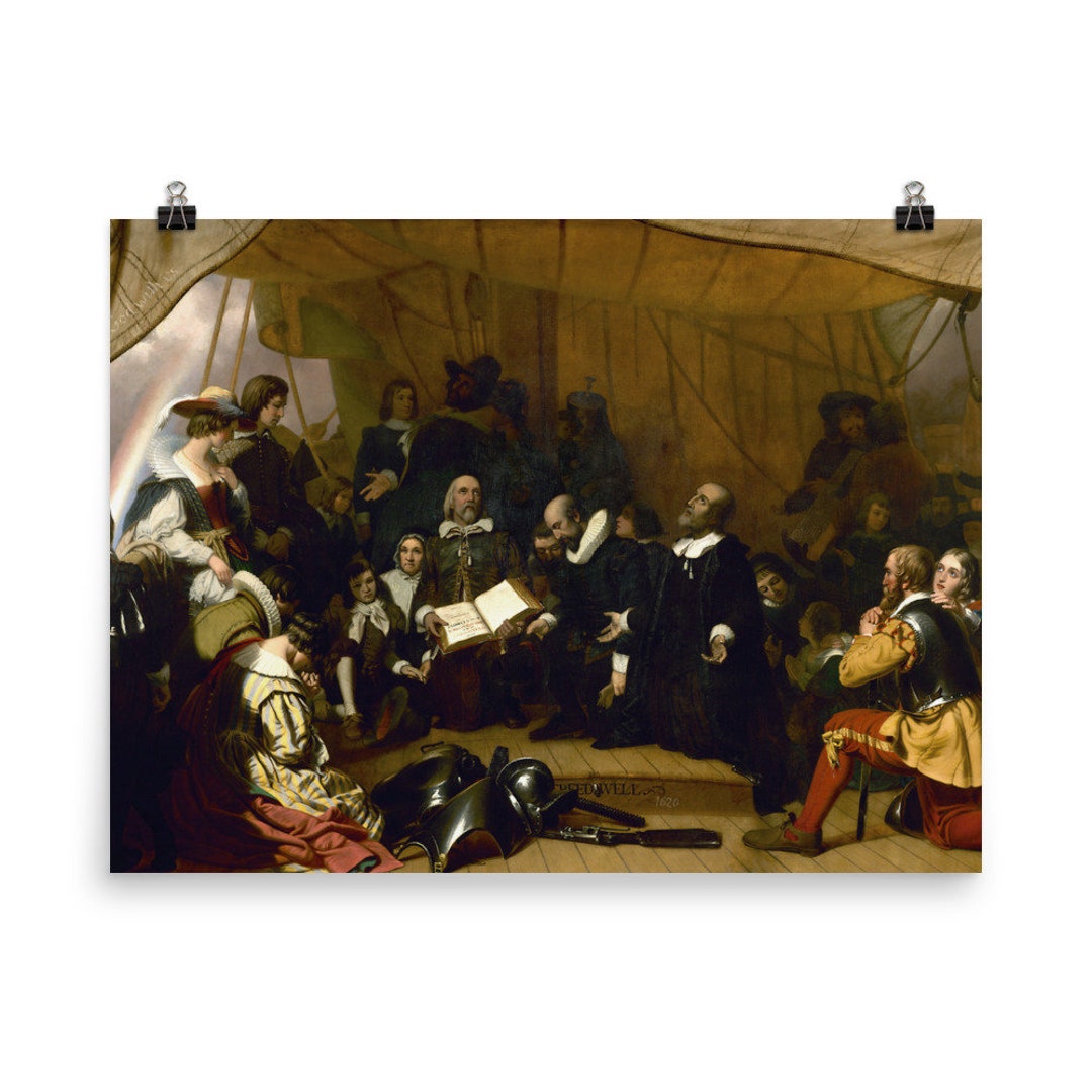 Embarkation of the Pilgrims by Robert Walter Weir Poster Print - Etsy