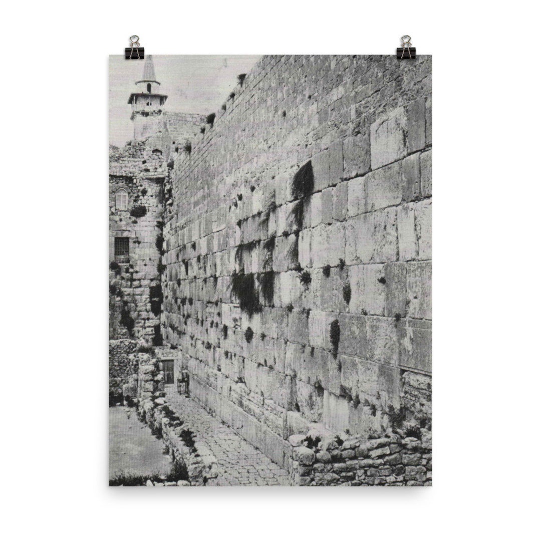 Wailing Wall (western Wall) in 1871 Poster Print - Etsy UK