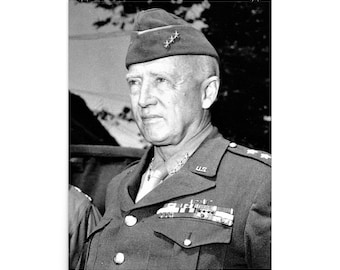 George S. Patton Color Bronze Bust Figure Sculpture - Etsy