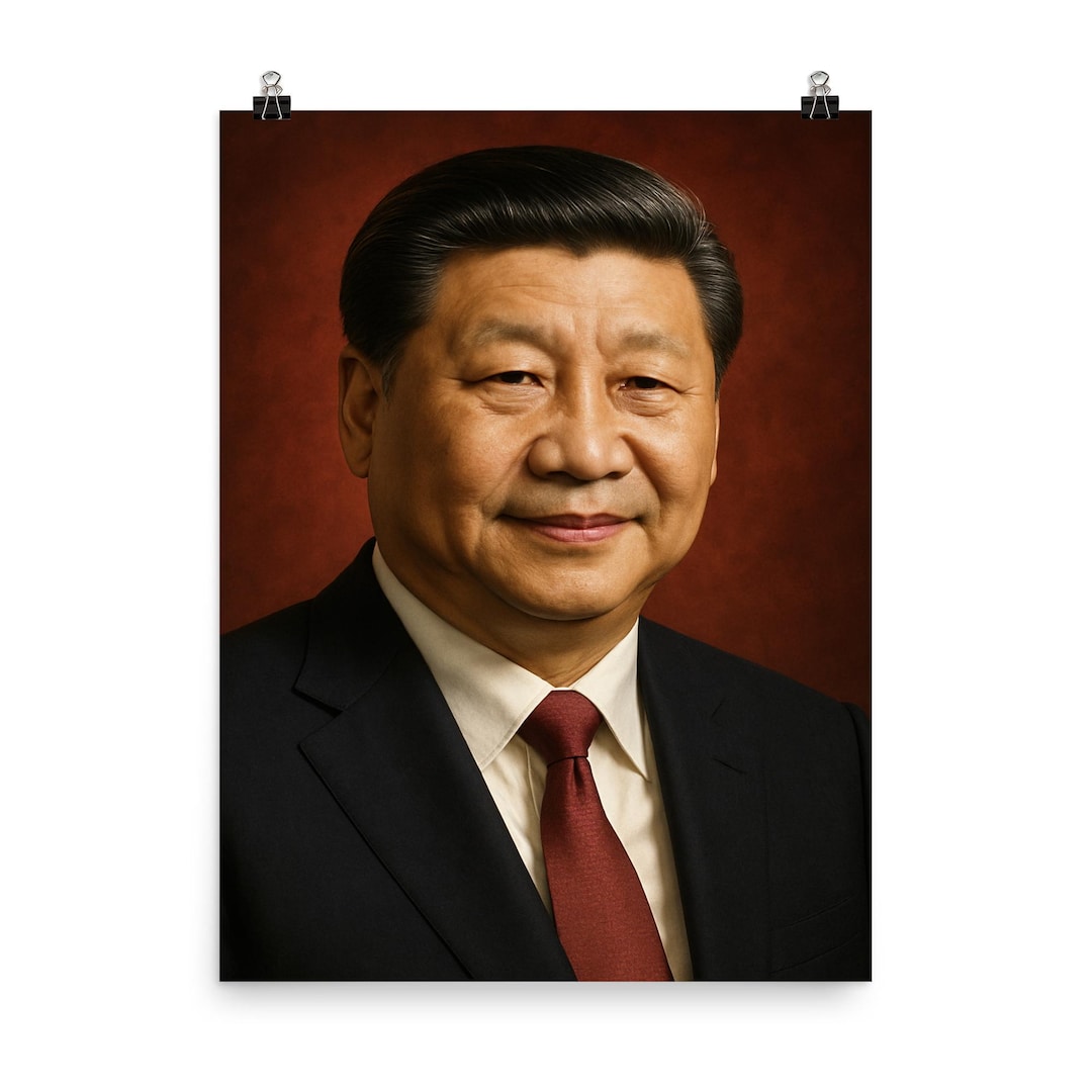 Xi Jinping Portrait Poster: Unique Chinese Leader Wall Art - Etsy