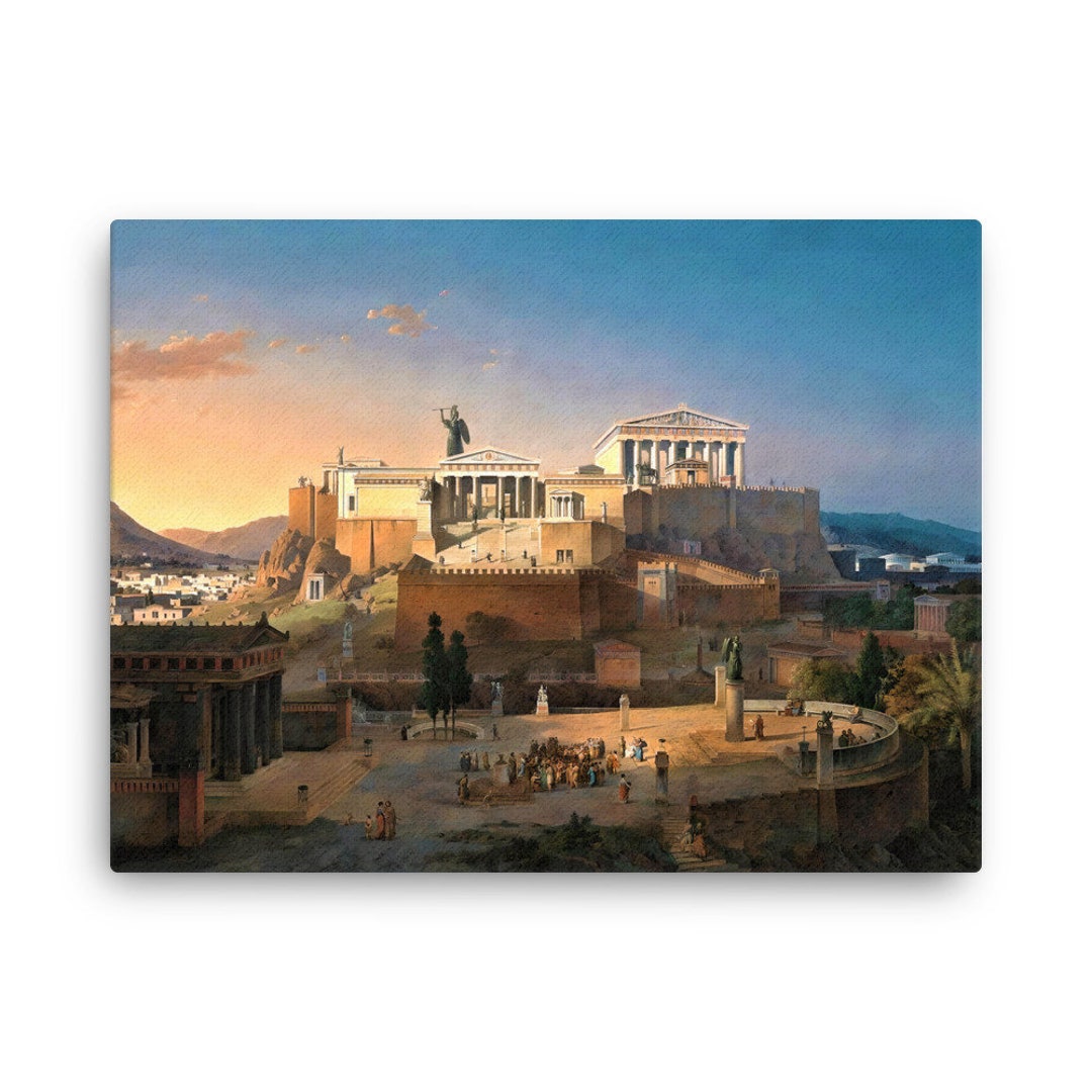 Acropolis by Leo Von Klenze Canvas Print Canvas Wall Art - Etsy