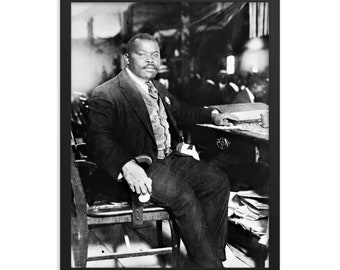 Framed Print: Marcus Garvey, 1887-1940 - Etsy