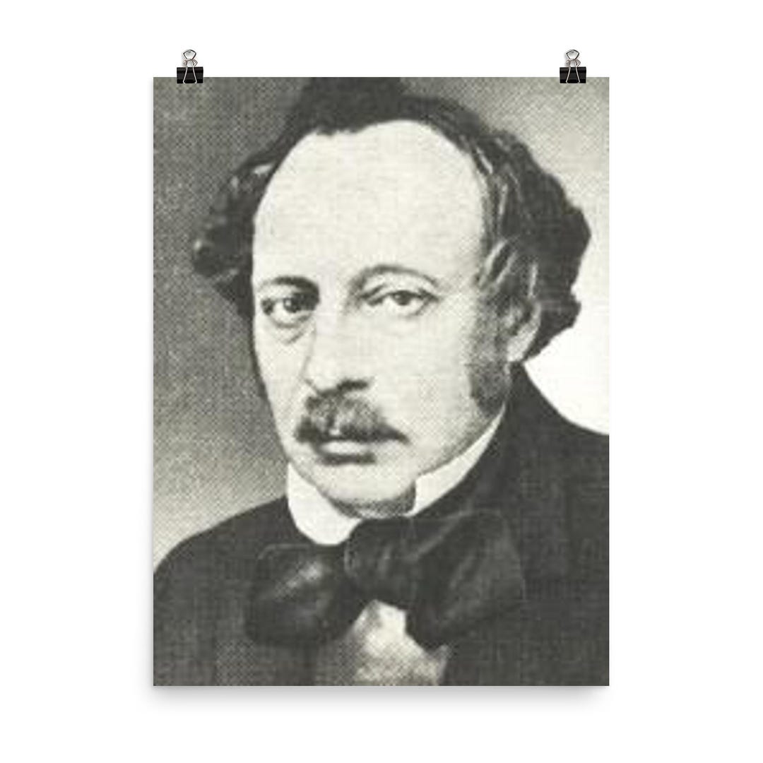 Arnold Ruge Historical Portrait Poster Print – Vintage Intellectual ...