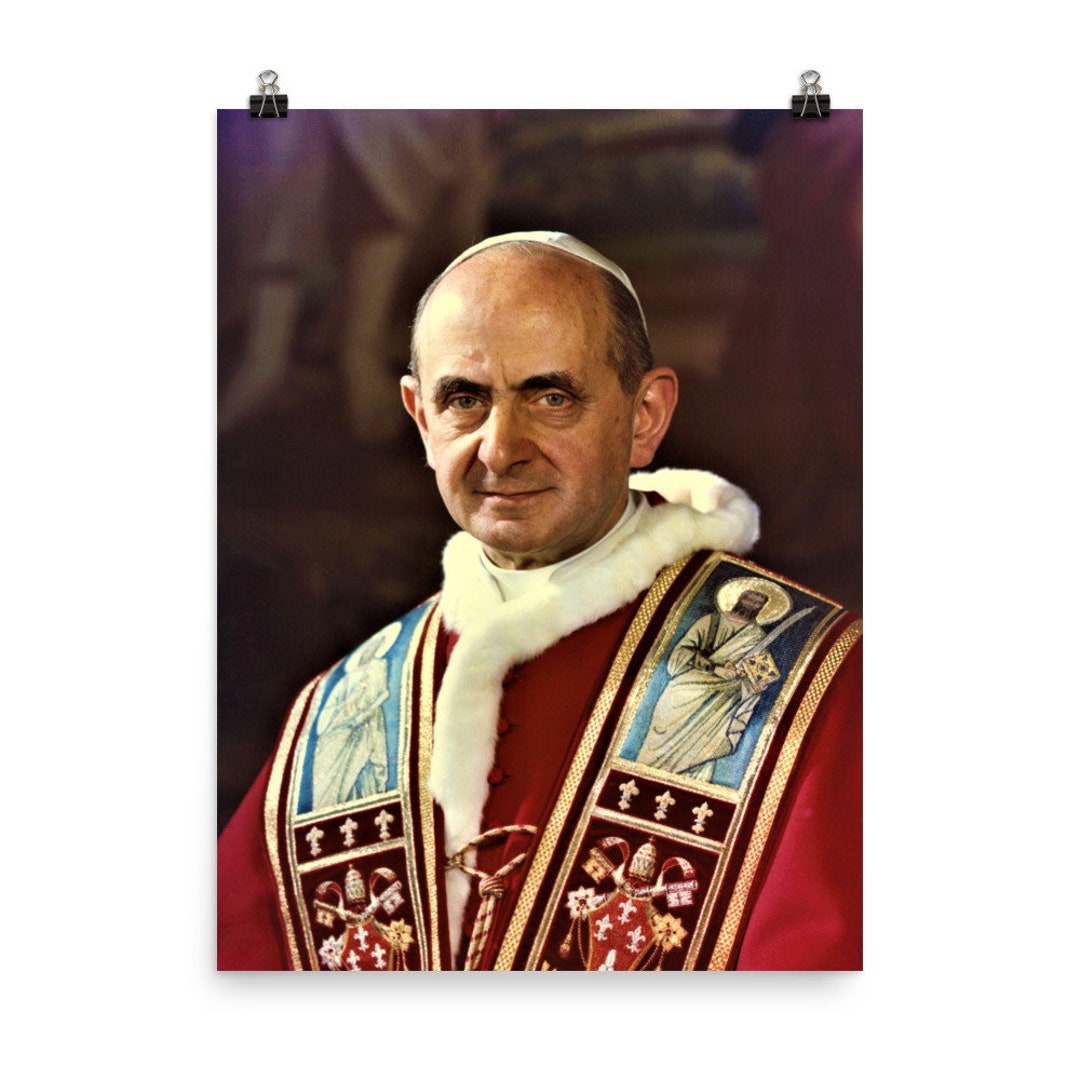 Pope Paul VI Poster Print - Etsy