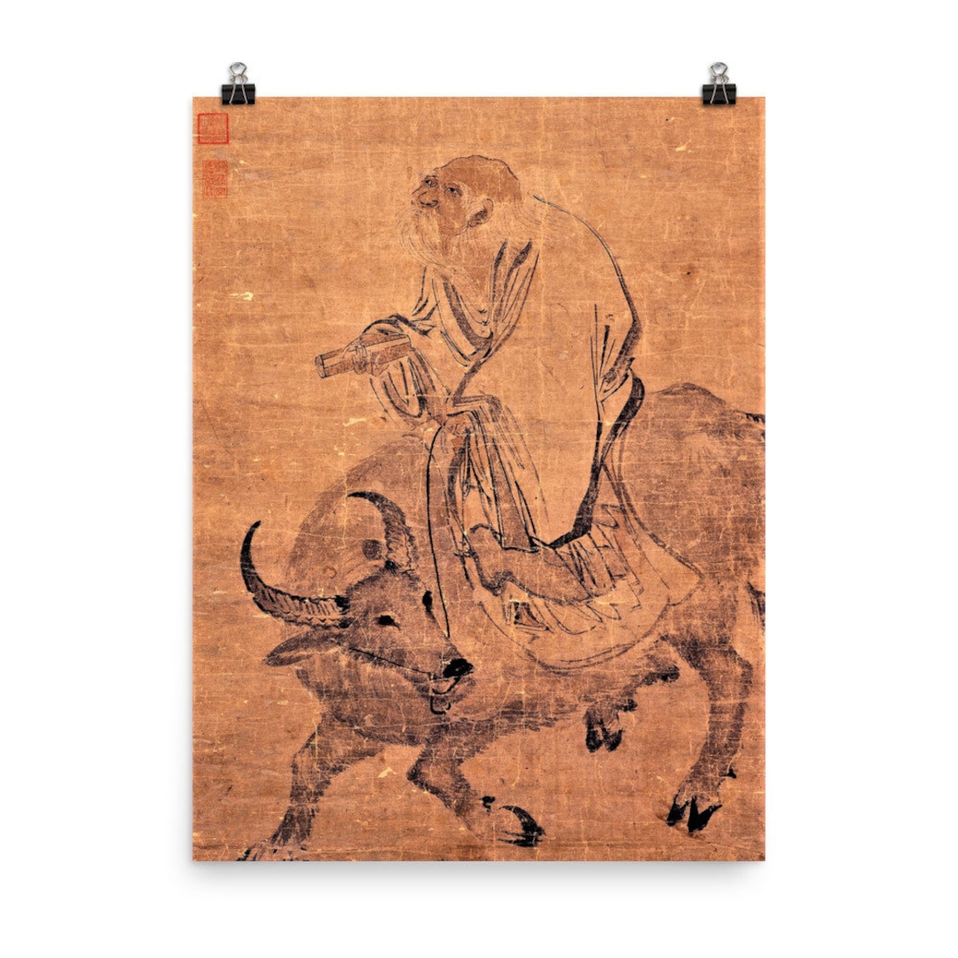 Lao Tzu Poster, Taoism Art Print - Etsy
