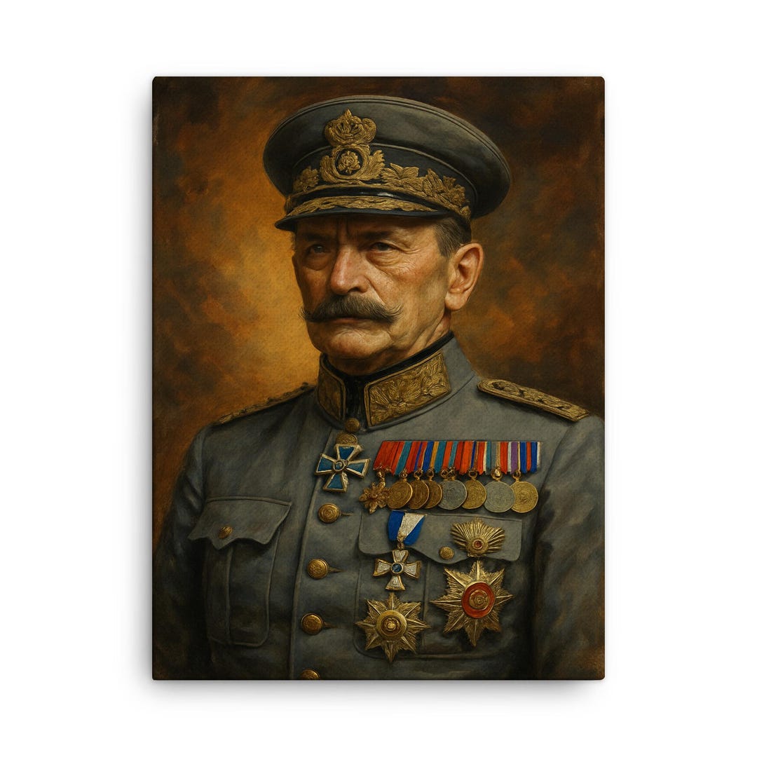 Carl Gustaf Emil Mannerheim Canvas Print – Historic Finnish Military ...