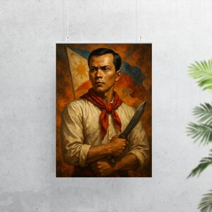 Andres Bonifacio Heroic Wall Art - Vibrant Historical Poster Print for ...