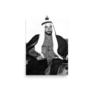 Zayed Bin Sultan Al Nahyan Poster Print - Etsy
