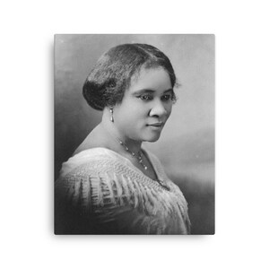 Madam C. J. Walker Canvas Print - Canvas Wall Art - Etsy