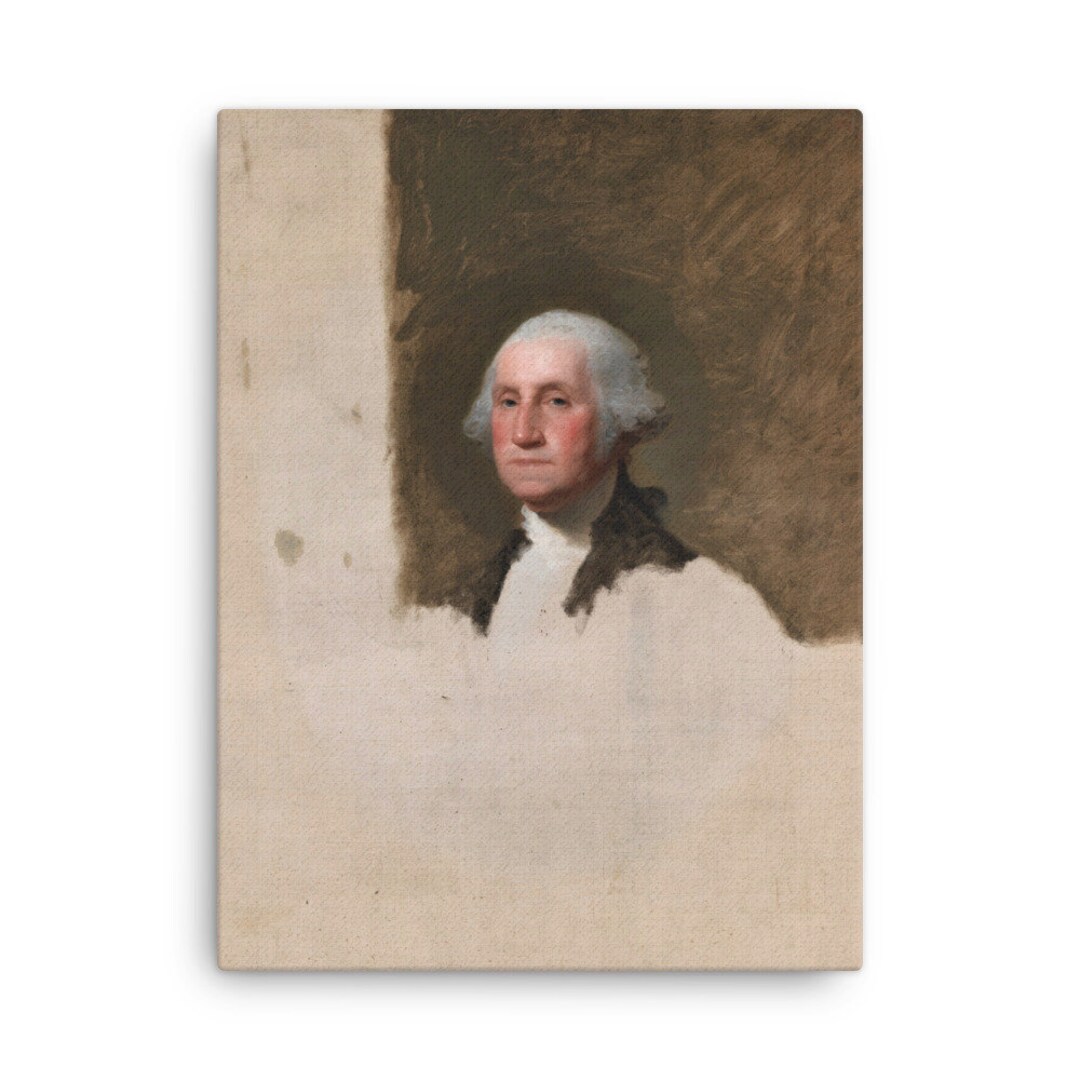 George Washington Unfinished Portrait (the Athenaeum Portrait) by ...