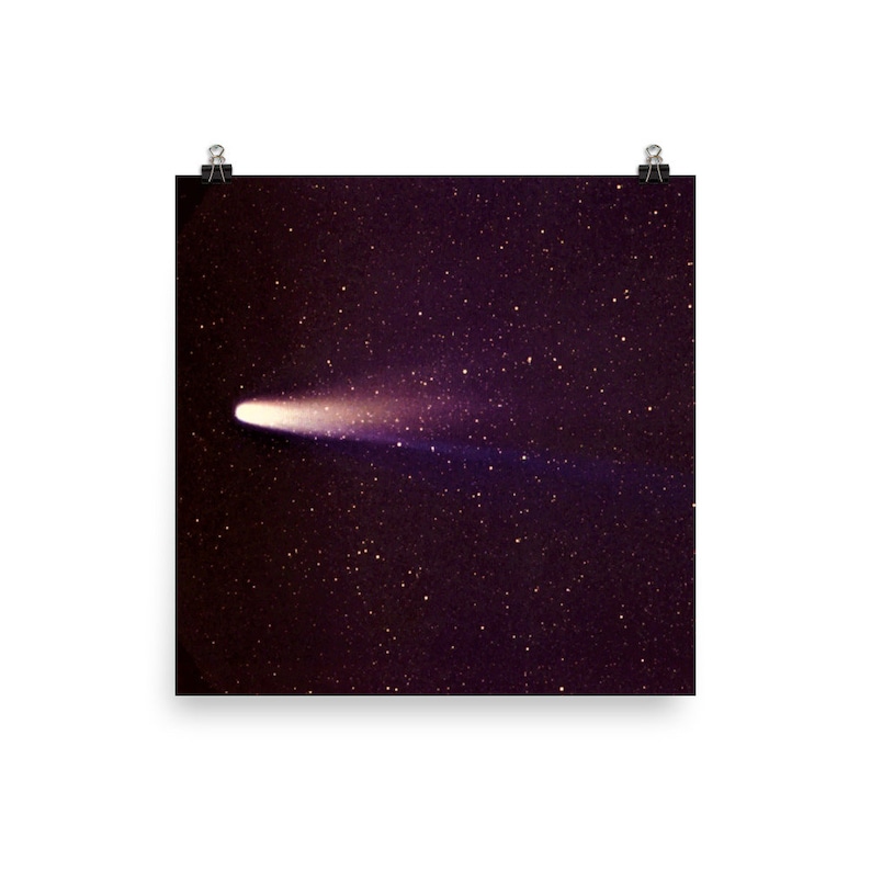 Halley's Comet Poster Print - Etsy