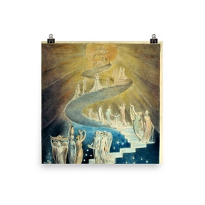 Jacobs Dream Ladder by William Blake Poster Print - Etsy