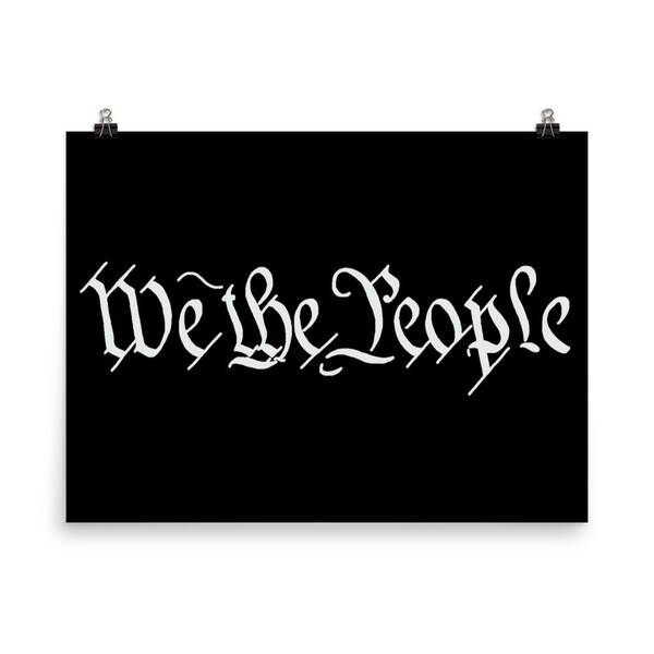 We the People Poster - Etsy